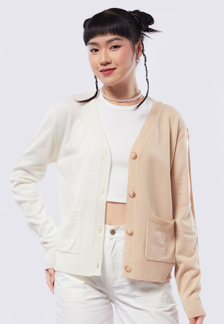 Colorblock Slouchy Cardigan – COLORBOX - Indonesia