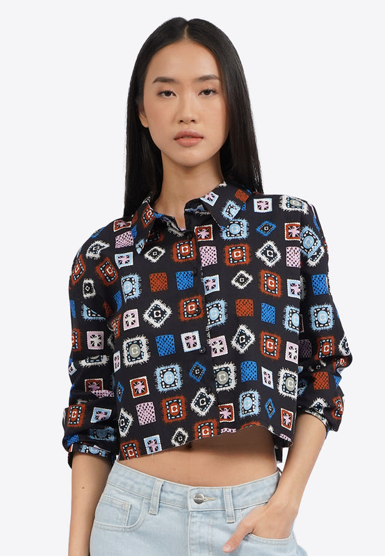 Long Sleeve Shirt with Raw Hem Details – COLORBOX - Indonesia