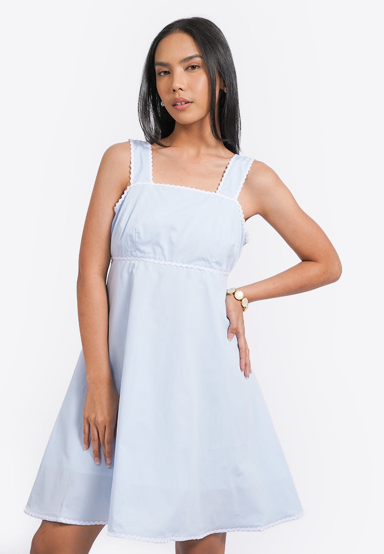 Ric Rac Details Strap Mini Dress – COLORBOX - Indonesia