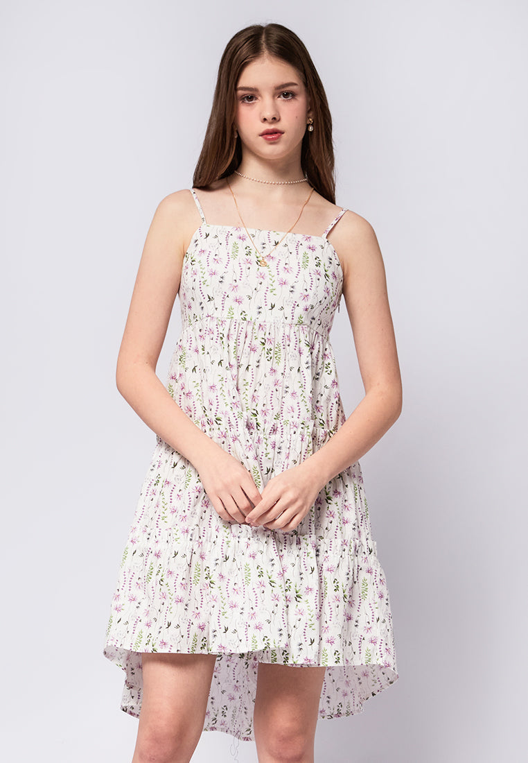Printed Floral Mini Dress – COLORBOX - Indonesia