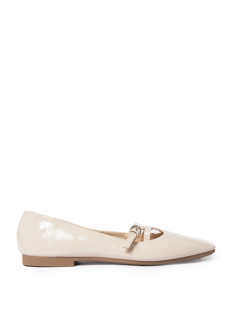Cream Ballerina Flats – COLORBOX - Indonesia
