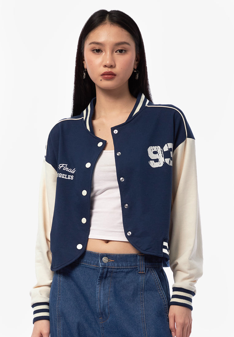 Cropped Varsity Jacket – COLORBOX - Indonesia