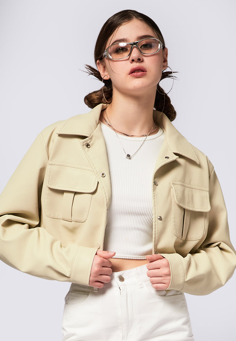 Oversized Crop Jacket – COLORBOX - Indonesia