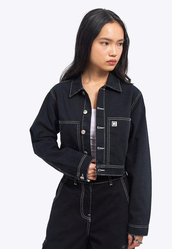 Long Sleeve Boxy Cropped Jacket – COLORBOX - Indonesia