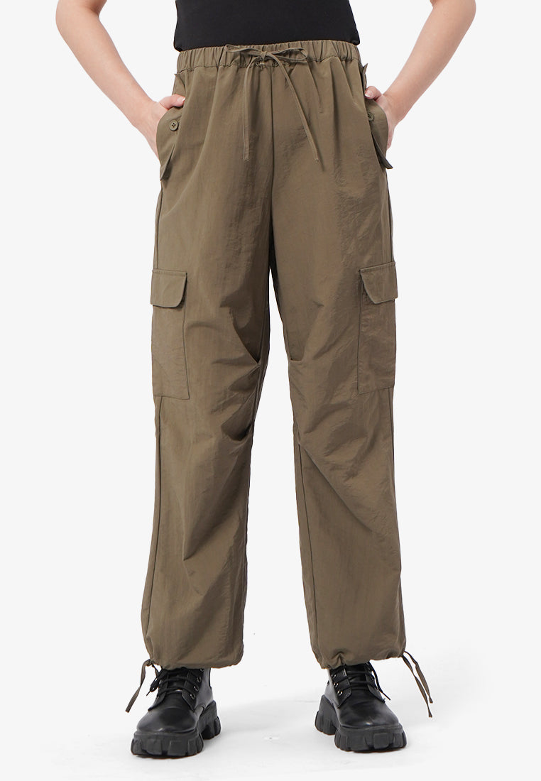 Drawstring Pants with Cargo Pocket Olive – COLORBOX - Indonesia