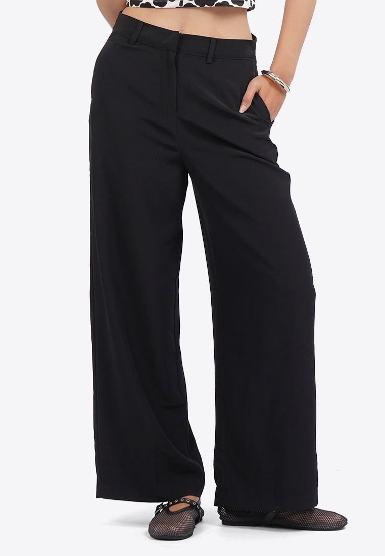 Regular Fit Wide Leg Pants – COLORBOX - Indonesia