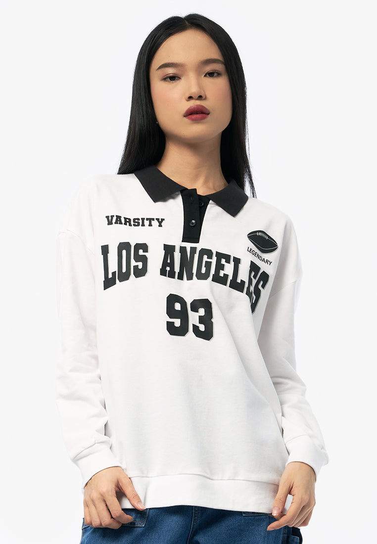 Button Up Collar Sweatshirt – COLORBOX - Indonesia