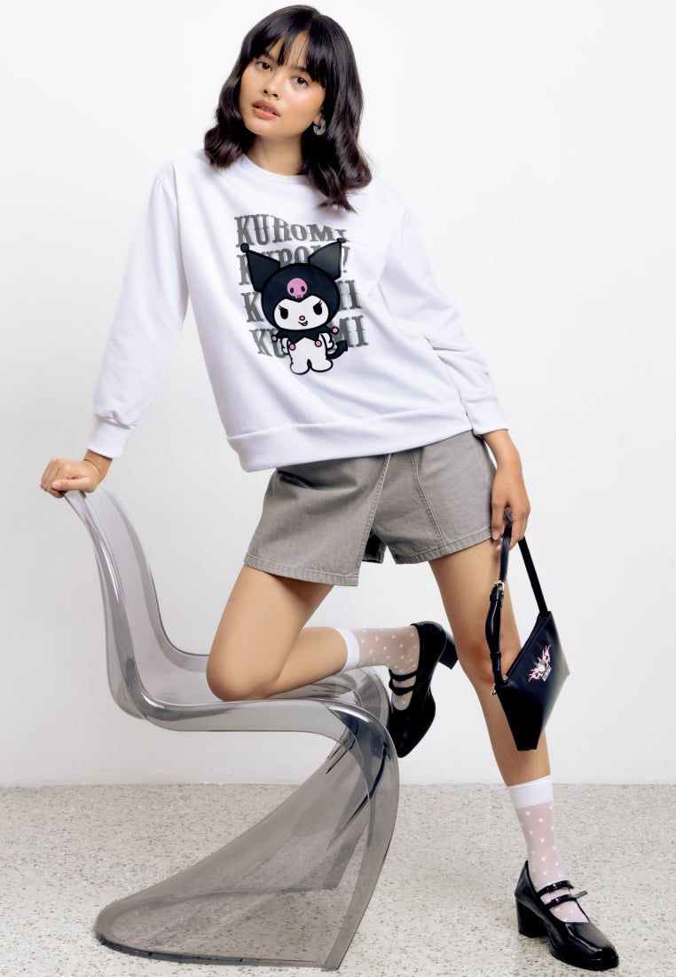 Kuromi Oversized Graphic Sweatshirt – COLORBOX - Indonesia