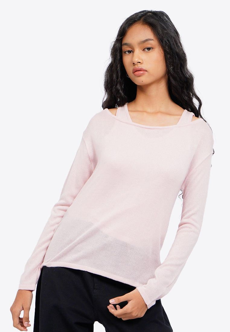 Double Layer Long Sleeve Top – COLORBOX - Indonesia