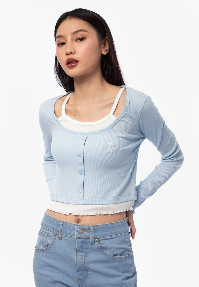 Double Layered Long Sleeve Top – COLORBOX - Indonesia