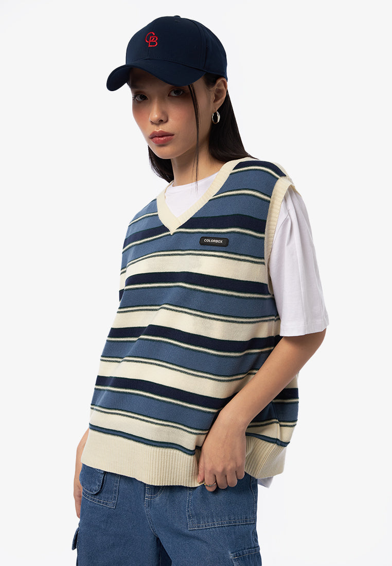 Multicolor Striped Vest – COLORBOX - Indonesia