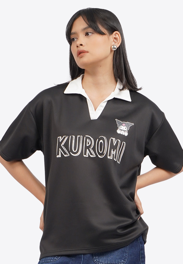 Kuromi Oversized T-Shirt with Collar – COLORBOX - Indonesia
