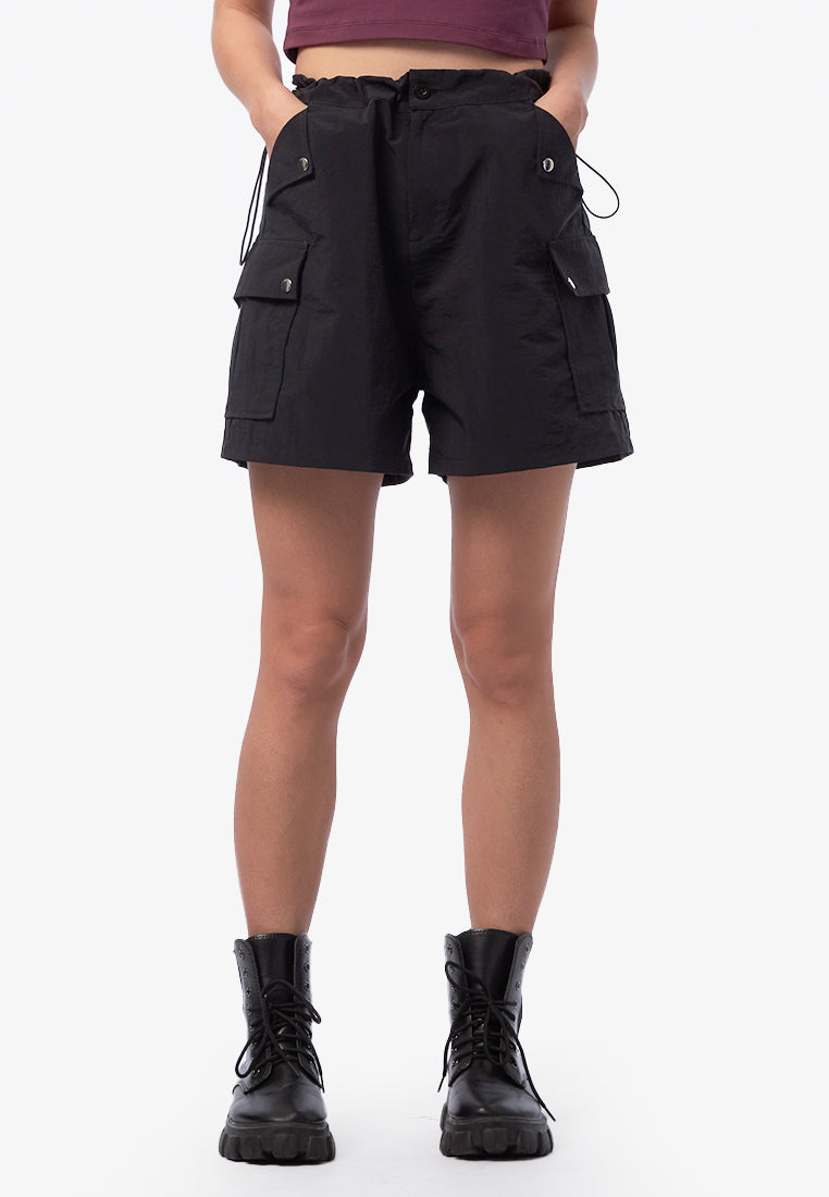 Drawstring Parachute Pants Black – COLORBOX - Indonesia