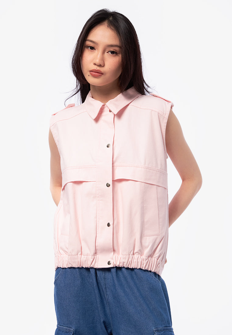 Oversized Twill Vest – COLORBOX - Indonesia