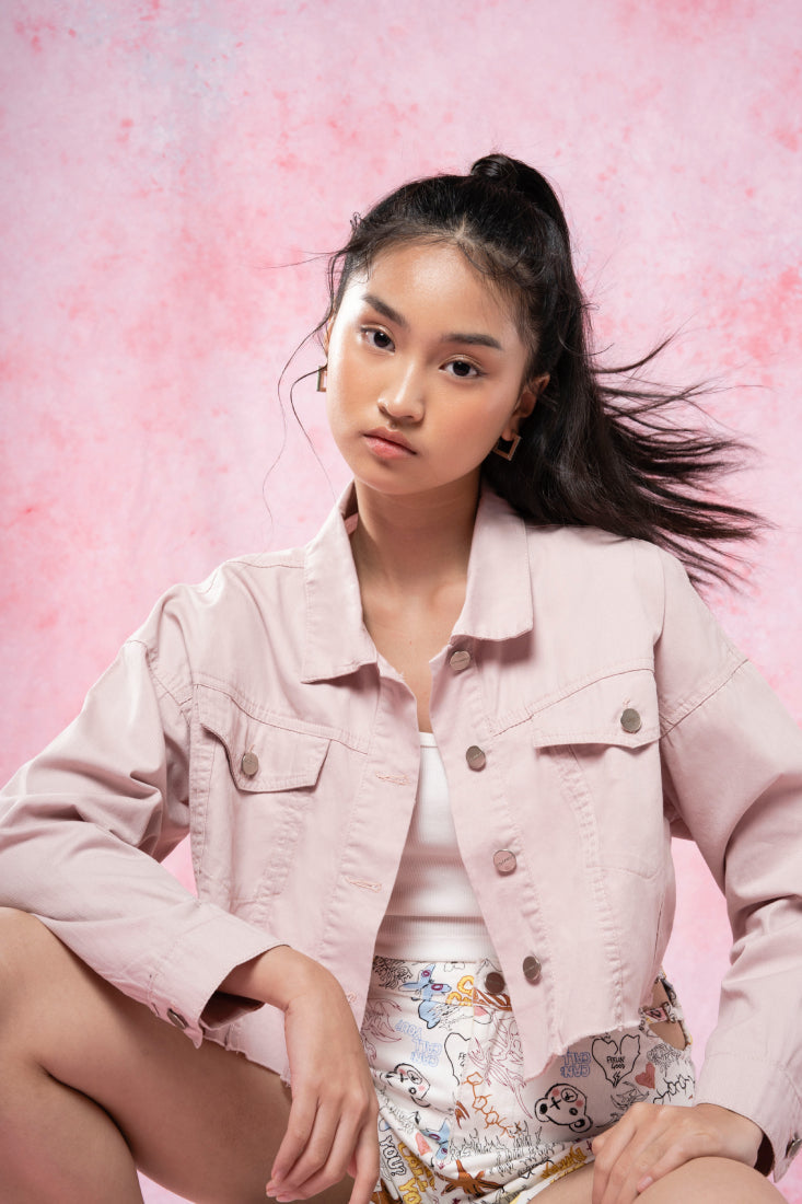 Ripped Color Denim Jacket – COLORBOX - Indonesia