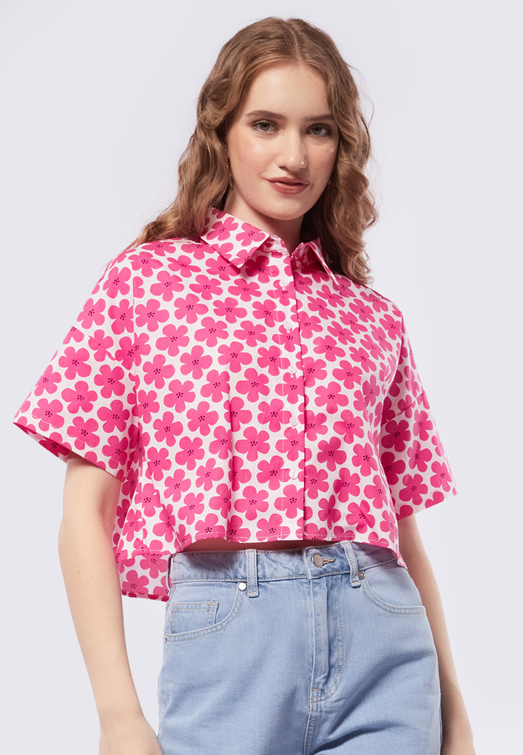 Short Sleeve Crop Boxy Shirt – COLORBOX - Indonesia