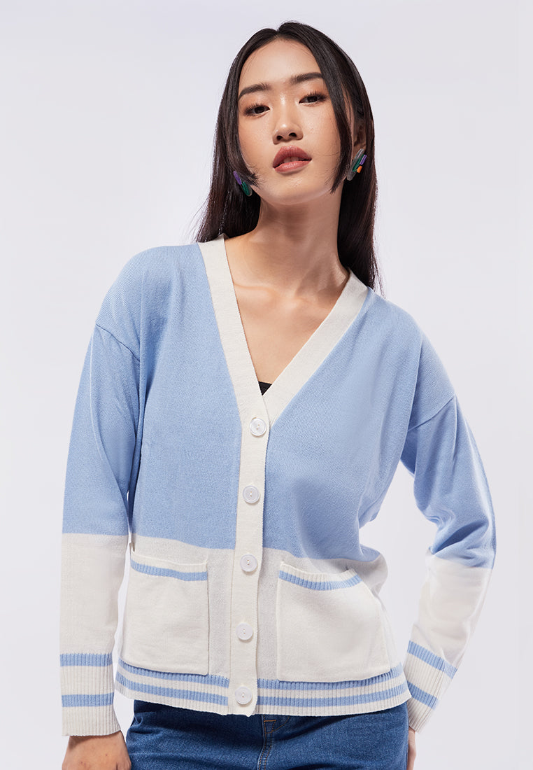 Colorblock Boyfriend Cardigan – COLORBOX - Indonesia