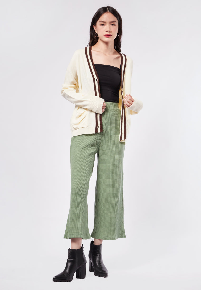 Slouchy Cardigan with Stripe Details – COLORBOX - Indonesia