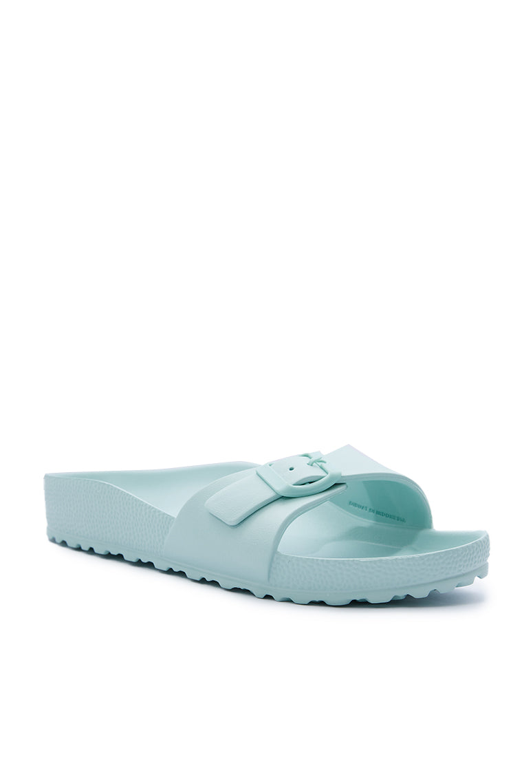 Soft Green Single Buckle Sandals – COLORBOX - Indonesia