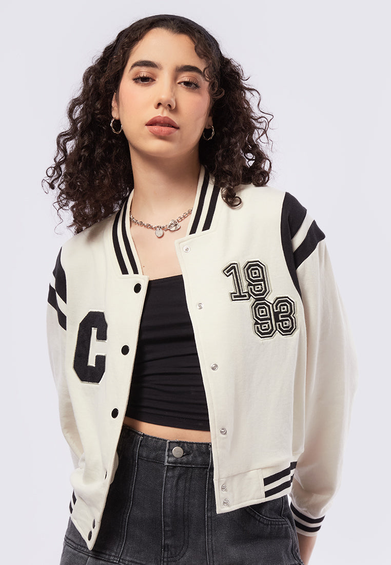 Cropped Varsity Jacket – COLORBOX - Indonesia