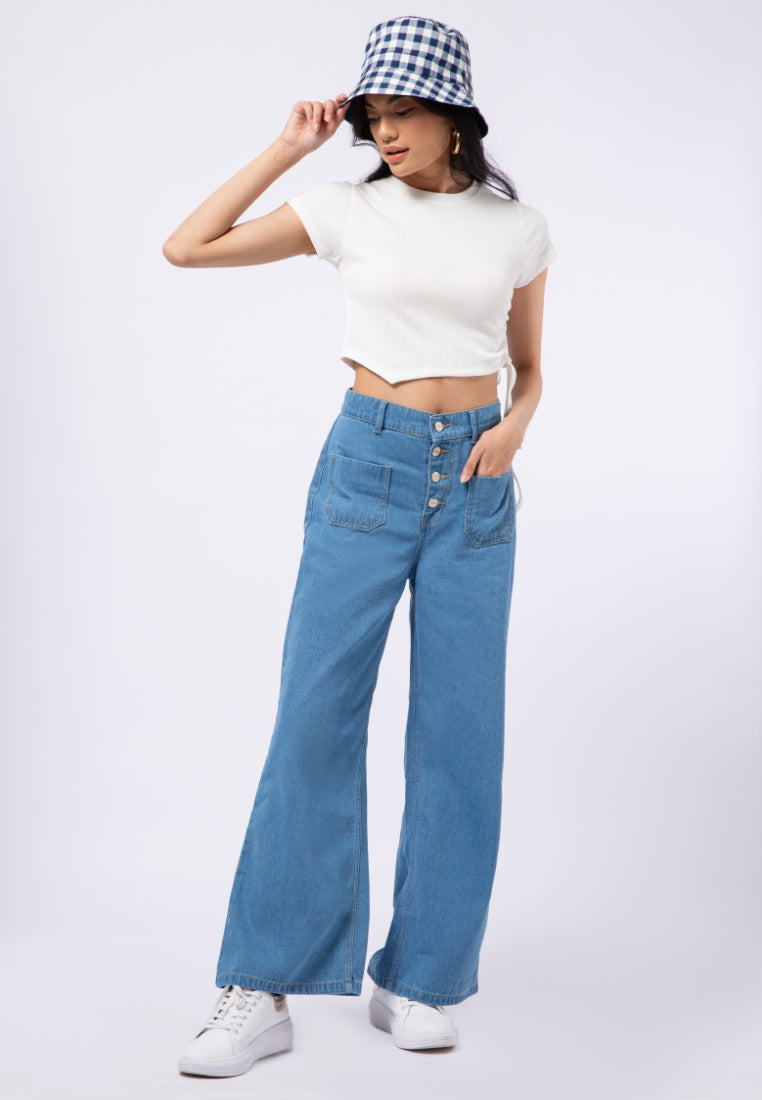 Button Up Denim Pants – COLORBOX - Indonesia