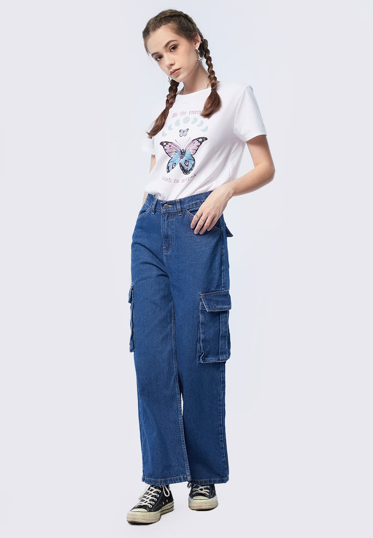 Wide Leg Cargo Jeans – COLORBOX - Indonesia