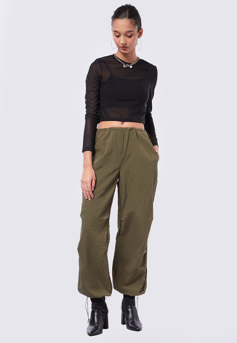 Parachute Pants with Drawstring Details – COLORBOX - Indonesia