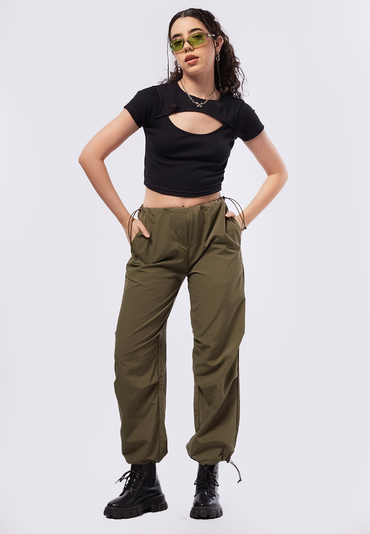 Parachute Pants with Drawstring – COLORBOX - Indonesia