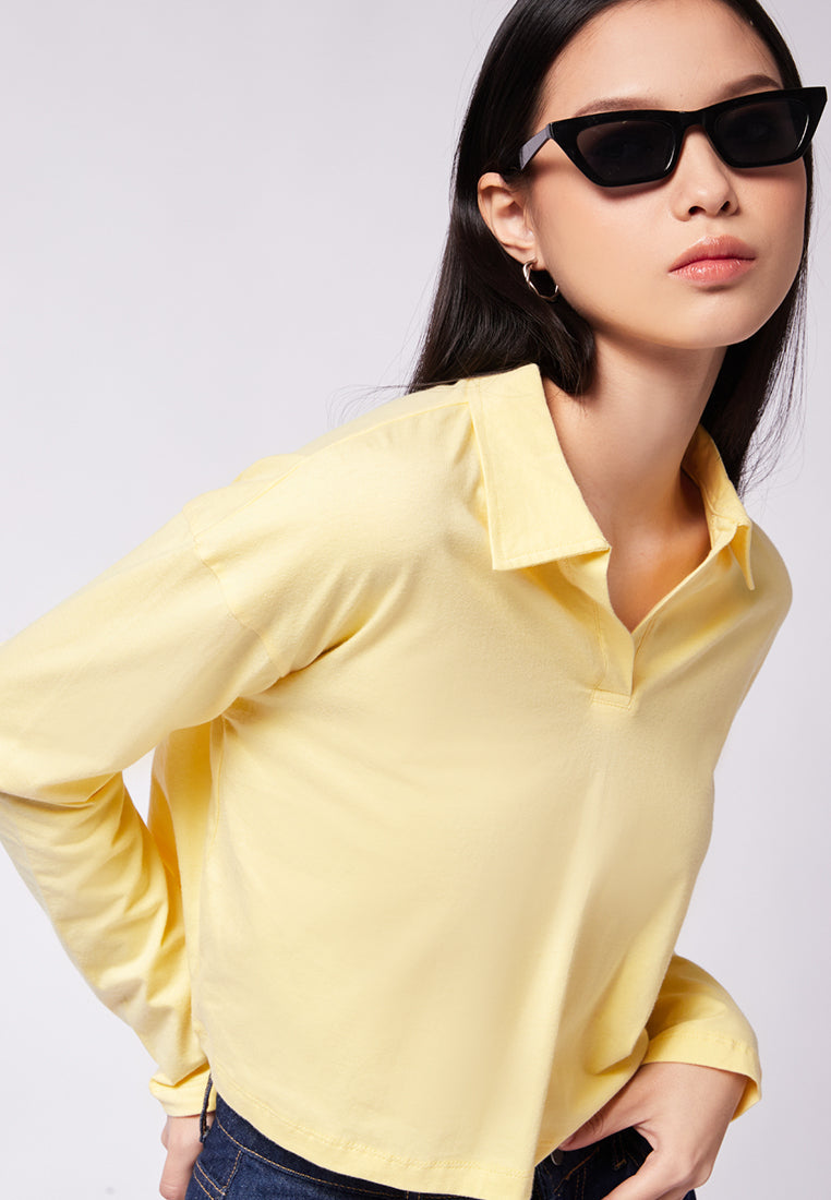 Long Sleeve Polo T-Shirt – COLORBOX - Indonesia