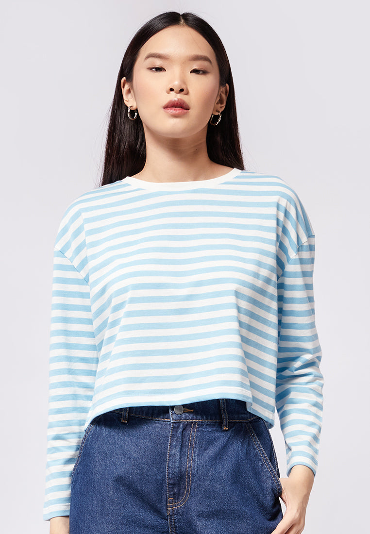 Long Sleeve Stripe T-Shirt – COLORBOX - Indonesia