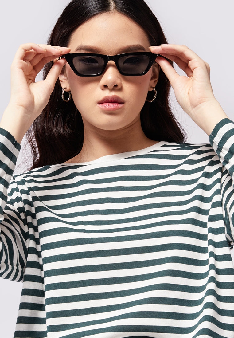 Long Sleeve Stripe T-Shirt – COLORBOX - Indonesia