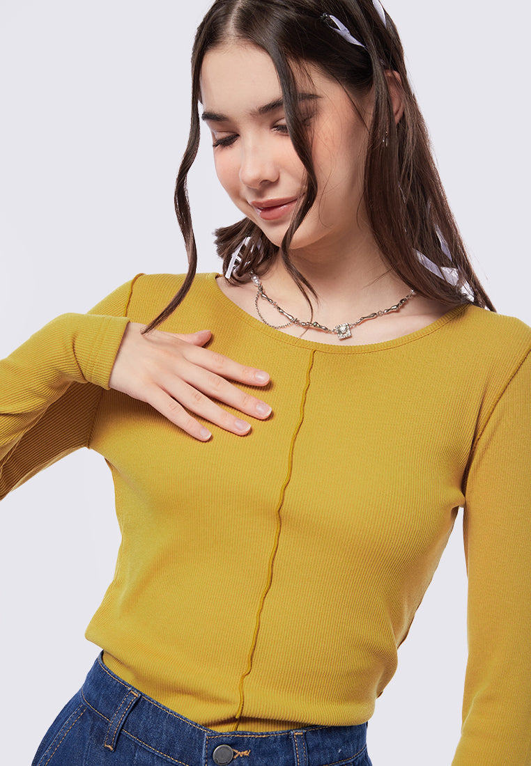 Overlocked Long Sleeve Top – COLORBOX - Indonesia
