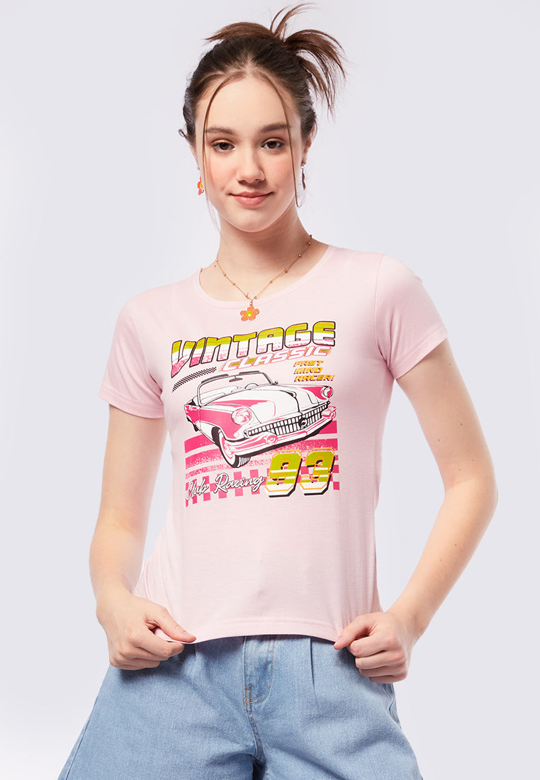 Graphic Crew Neck Short Sleeve T-Shirt – COLORBOX - Indonesia