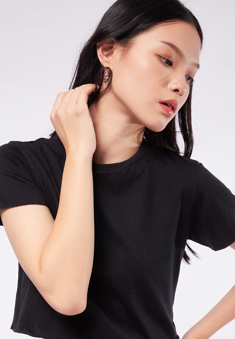 Boxy Short Sleeve Crop T-Shirt – COLORBOX - Indonesia