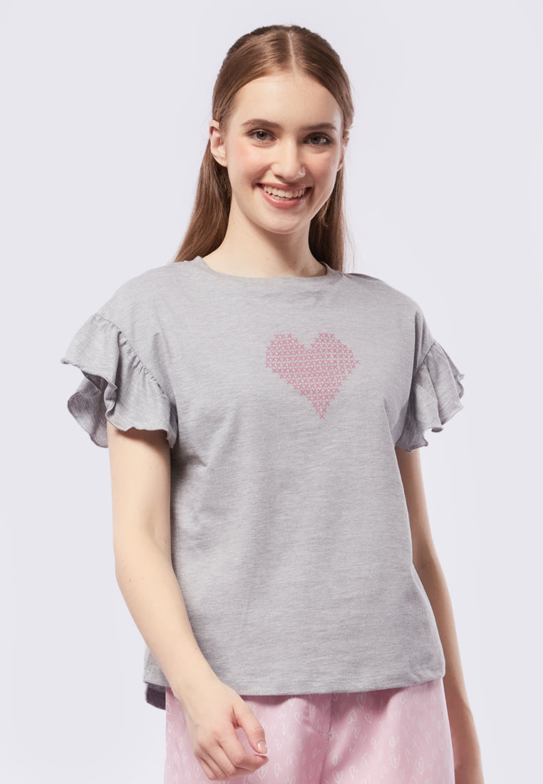 Graphic Short Sleeve Pajama T-Shirt – COLORBOX - Indonesia