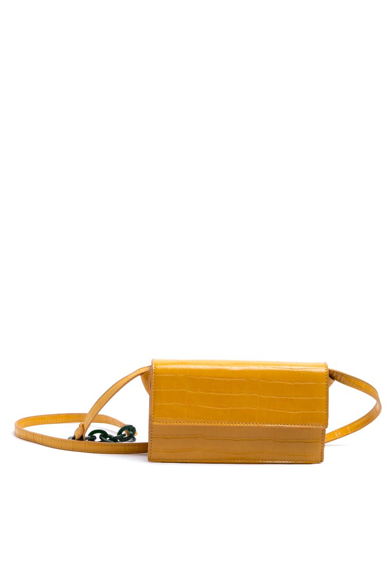 Mustard Chain Sling Bag – COLORBOX - Indonesia