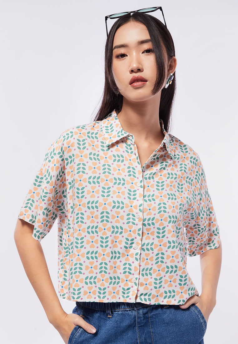 Short Sleeve Crop Shirt – COLORBOX - Indonesia