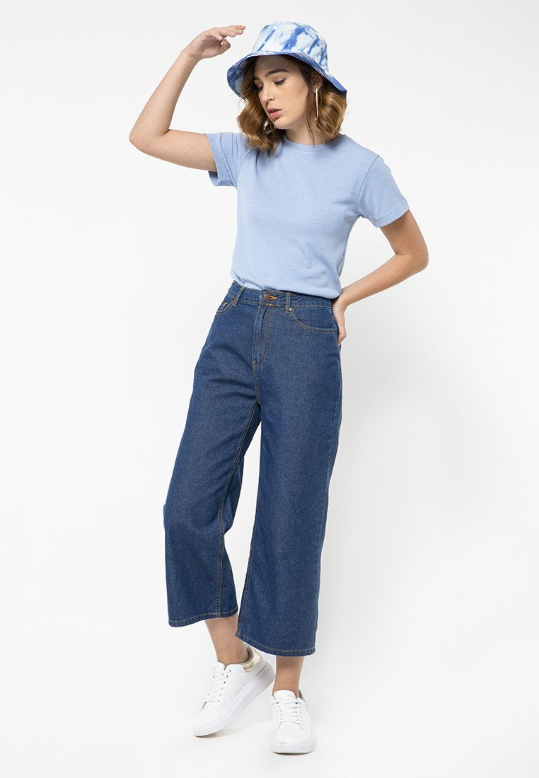 Denim Cullotes Med Blue – COLORBOX - Indonesia