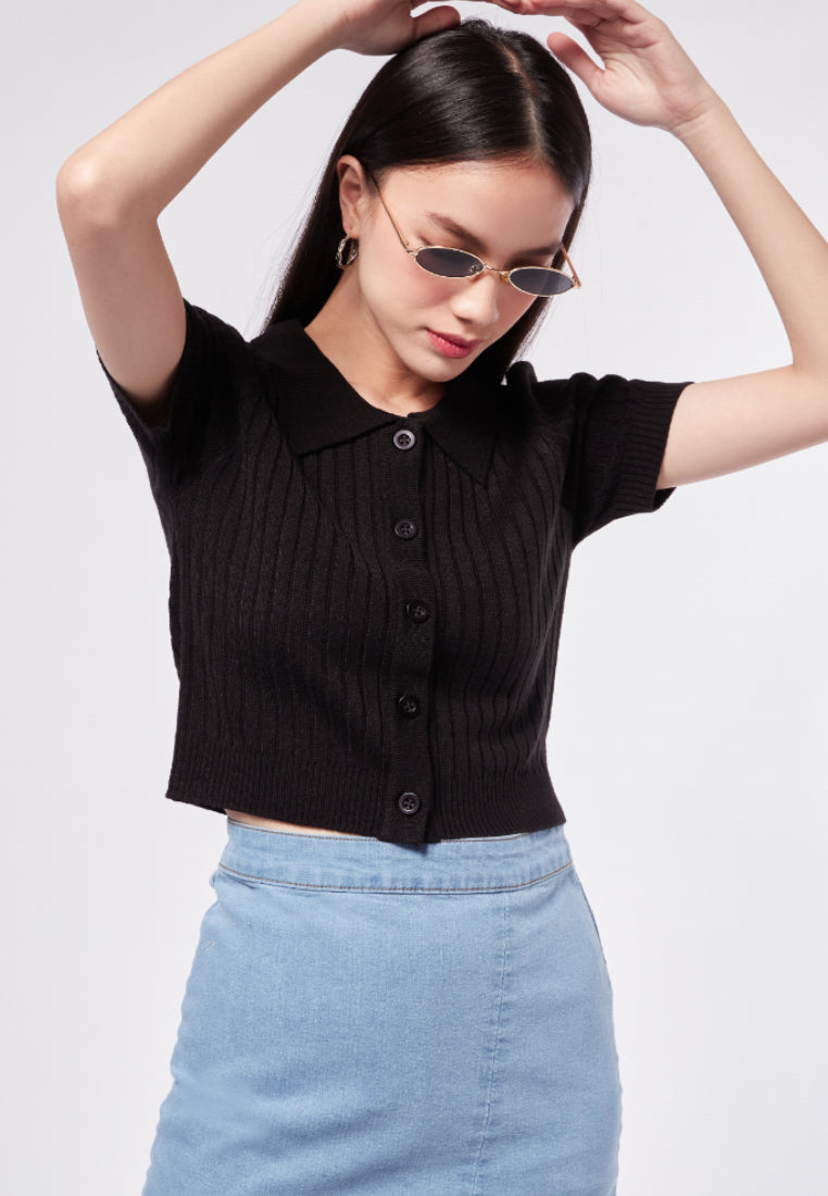 Raglan Short Sleeve Polo Top – COLORBOX - Indonesia