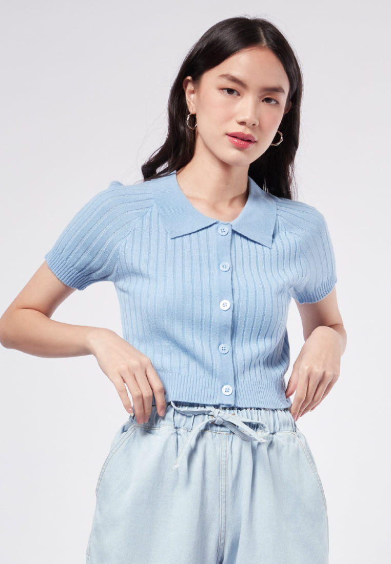 Raglan Short Sleeve Polo Top – COLORBOX - Indonesia