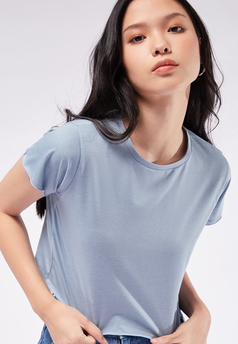 Boxy Short Sleeve Crop T-Shirt – COLORBOX - Indonesia