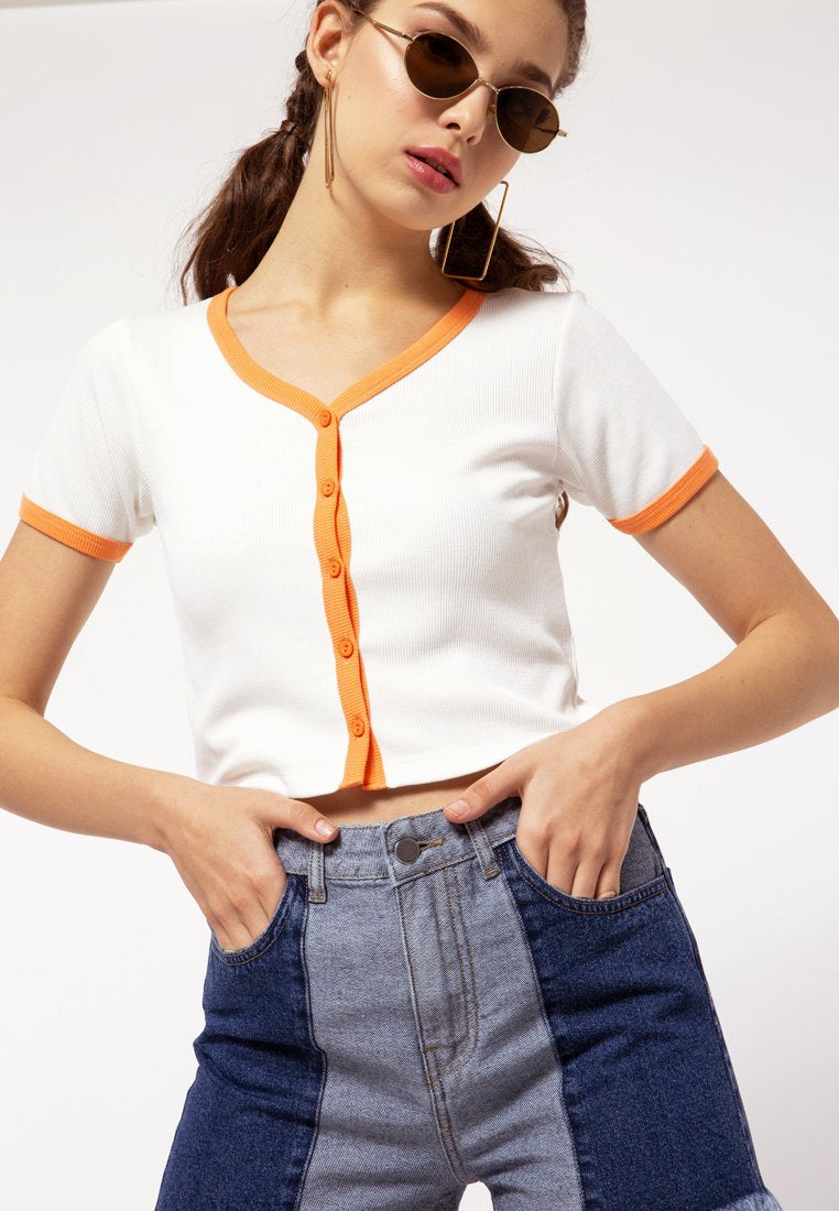 Stripe Crop Top – COLORBOX - Indonesia
