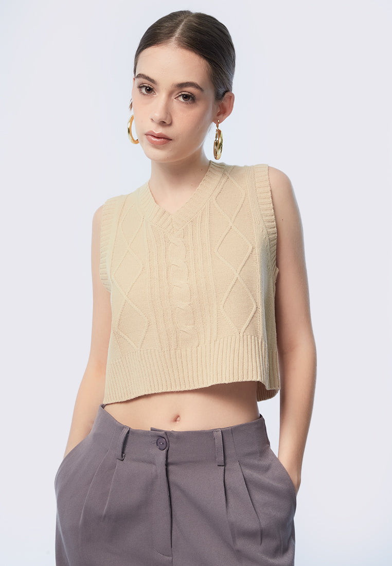 Oversized Knit Vest – COLORBOX - Indonesia