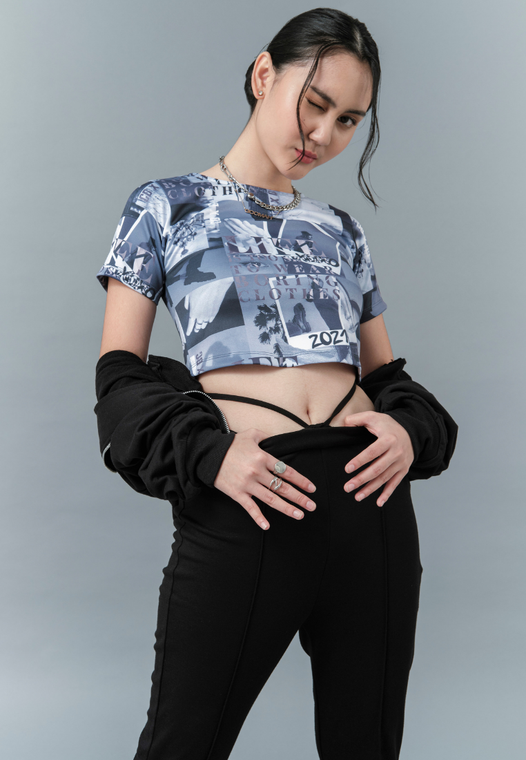 Colorbox x Bella Clarissa Printed Crop T-shirt – COLORBOX - Indonesia